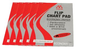 Pack of 5 - Flipchart Paper - Inhouse Audio Visual